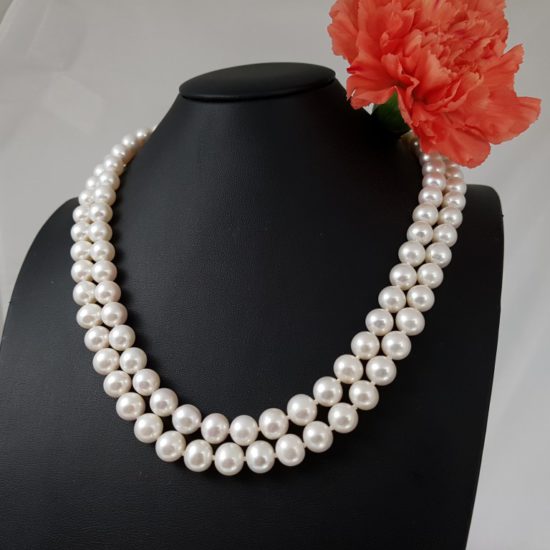 Dubbele parelketting - Parels Griet Kumpen - online en Hasselt